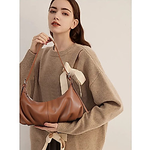 CLUCI Shoulder Bag,Purses for Women Dumpling Small Hobo Bags Vegan Leather Ladies Clutch with Adjustable Strap