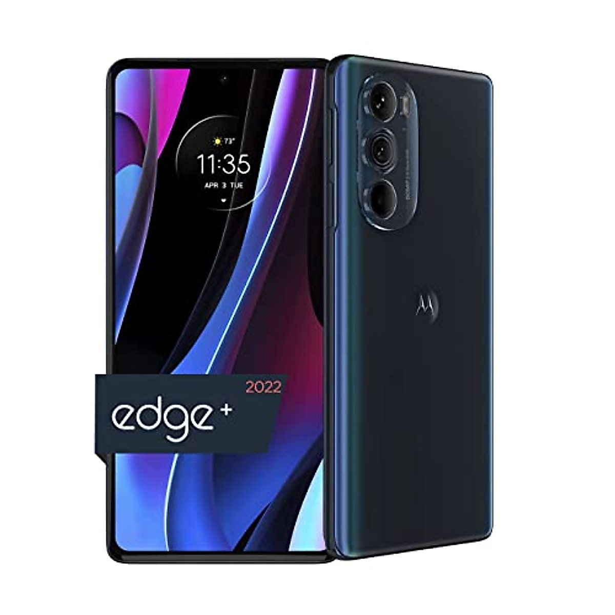 Motorola Edge + |2022| 4800mAh Battery | Unlocked | Made for US by Motorola | 8/512GB | 50MP Camera | Cosmos Blue (Renewed)