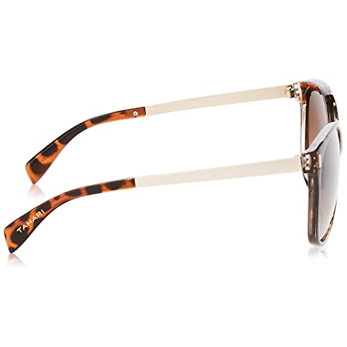 TAHARI womens Th657 UV Protective Cat Eye Women s Sunglasses Wear Year Round Elegant Gifts for Women 60 mm, Tortoise, 56 mm US