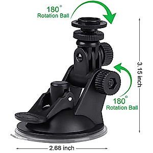 ALERTCAM 2Pack Suction Cup Mount for All-New Blink Outdoor/Indoor Camera, Blink XT / XT2, Blink Mini, Attach Your Blink Home Security Camera with No Tools