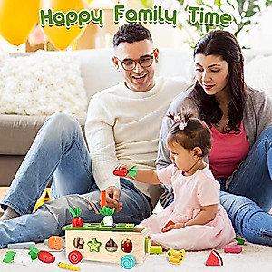 Bravmate Toddlers Montessori Educational Toys for Kids Age 2 3 4 Years Old, Shape Sorting Toys for Boys Girls 2-4, Wood Preschool Learning Fine Motor Skills Game