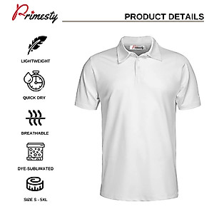 PRIMESTY Personalized Cornhole Shirts for Men, Custom Cornhole Jersey Shirts, Cornhole Polo Shirts Quick Dry, Size S-5XL