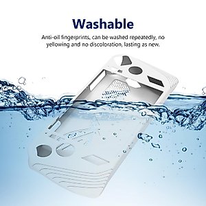Writiany Protective Silicone Case for 2023 ASUS ROG Ally Game Console Drop-Proof Case for 2023 ASUS Rog Ally Handheld Case (White)