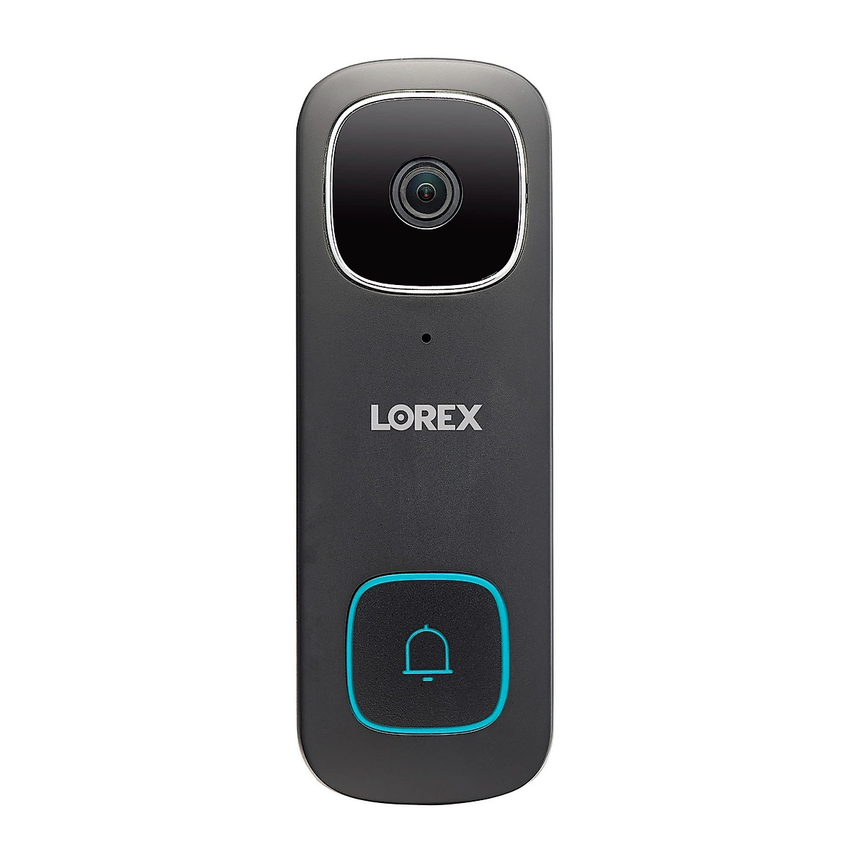 Lorex 2K Wired Video Doorbell (Black) with 64GB MicroSD Memory Card Bundle (2 Items) LORB451AJDBE_K1
