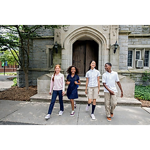 French Toast Boys' Little Pull-on Relaxed Fit School Uniform Pant (Standard & Husky), Khaki, 6