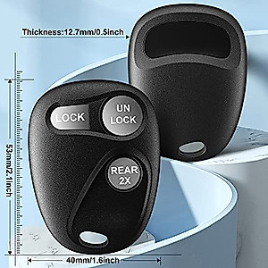 VOFONO 3 Buttons Keyless Entry Remote Control Key Fob Car Remote Fits for Chevrolet Tahoe 1997-2000/Suburban 1997-1999/Yukon1997-1999/Express 1997-2002 ABO1502T 16245100-29, 16245105