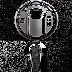 Quicktec Large Rifle Safe, Gun Safe for Home Rifles and Pistols, Quick Access 5-6 Gun Cabinet Shotgun Safe (with/Without Scope) with Pistol Lockbox Slient Mode (Large Gun Safe-Biometric) …