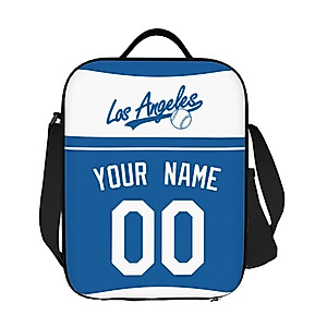INAOO Lunch Bag Los Angeles Personalized Lunch Box Backpack Gifts for Men Women