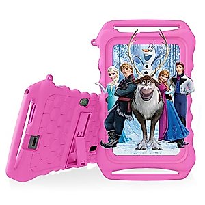 7inch Tablet for Kids Android 11 Tablets 3GB 32GB Parental Control Children Learning Toddler Tablet Shockproof Kickstand Case, GMS Certified, Google Tableta YouTube Netflix (Pink)