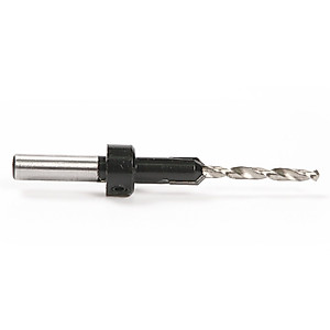 5 Pcs Adjustable Depth Round Shank Woodwork Tapered Countersink Hole Drill Bit Set,0.3"/8mm Shank