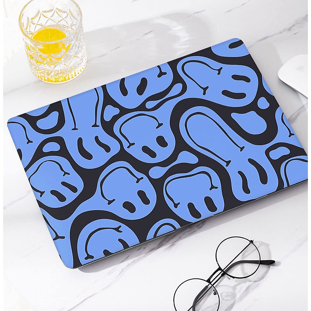 Watbro Compatible MacBook Air 13 inch Laptop case 2020 2019 2018 Release A2337 M1/A2179/A1932, 70's Retro Pattern case, Suitable for MacBook Air 2020 with Touch ID