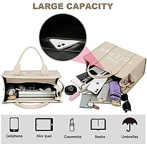 JBB Tote Bags for Women Oversized PU Leather Crossbody Bags Top-Handle Shoulder Tote Bags