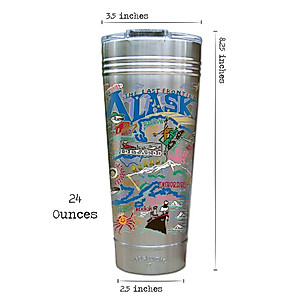 Catstudio Alaska Thermal Tumbler | Triple Wall Insulation With Non Slip Bottom | Great Travel Cup for Water, Coffee, Tea, or Smoothies
