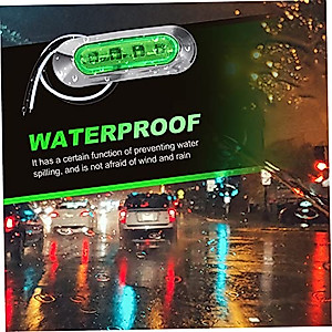 VICASKY Lights 4pcs Boat Truck Side Truck Side Marker Indicator Light Signal Turn Signal Truck Green Abs Turning Light Truck Side Light