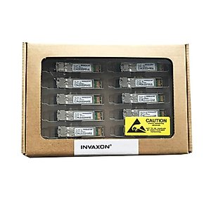 INVAXON 10Pack GLC-SX-MMD/GLC-SX-MM/SFP-Ge-S, 1 Gigabit SFP Transceiver 1000BASE-SX, 850nm, 550m DDM/Dom Fuction