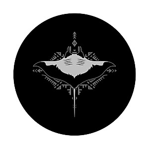 Hawaiian Tattoo Stingray Ocean Animal Lover Tribal Manta Ray PopSockets Swappable PopGrip