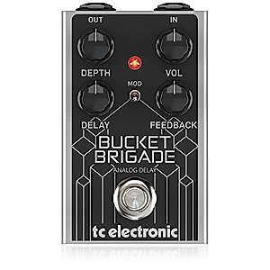 TC Electronic Electric Guitar Single Effect, Black/Silver (Bucket Brigade Analog DELAY)