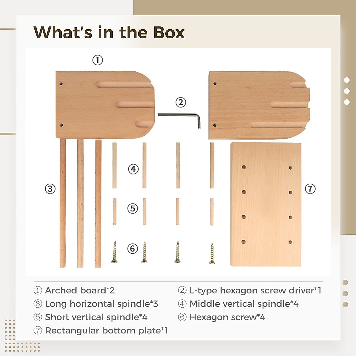 BATTIPAW Yarn Holder Wool Yarn Spindles, 3 Spools + 8 Spools Wooden Thread Holder for Embroidery Quilting Sewing, Multifunctional Beech Thread Rack Organizer for Crochet and Knitting
