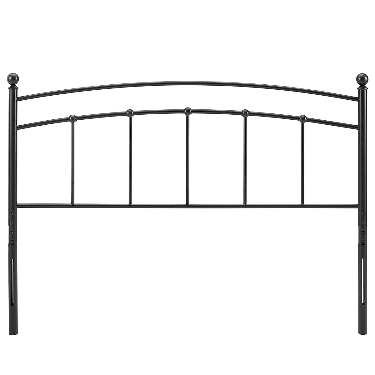 Modway Abigail Queen Metal Headboard in Black