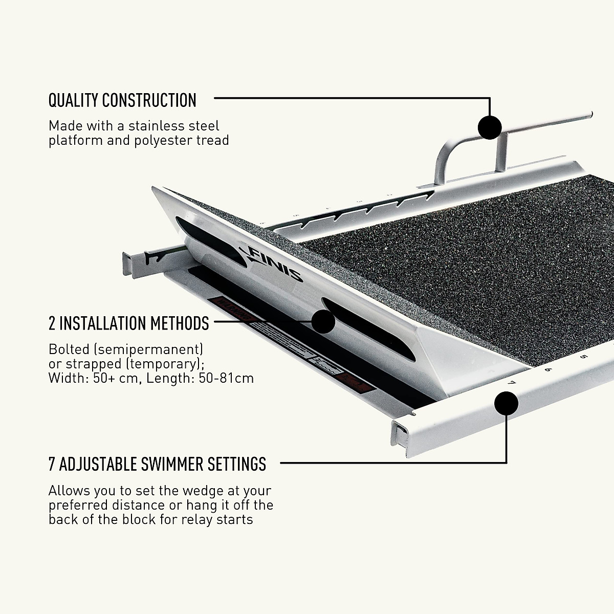 FINIS Swim Block Track-Start, Black