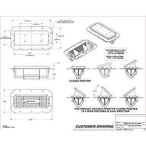 Kay Black Aluminum Low Profile Popup Roof Vent Horse Trailer Air Flow & Gasket Bi-directional