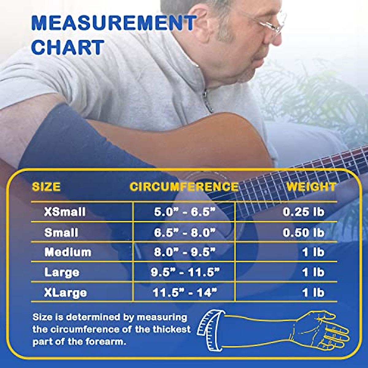 Weighted Compression Arm Sleeve (X-LARGE, 1lb.) - For Strength & Movement Assistance, Compression, Beneficial for Tremoring & Strengthening (PLEASE USE SIZE CHART IN PICS AND VIDEOS BEFORE ORDERING)