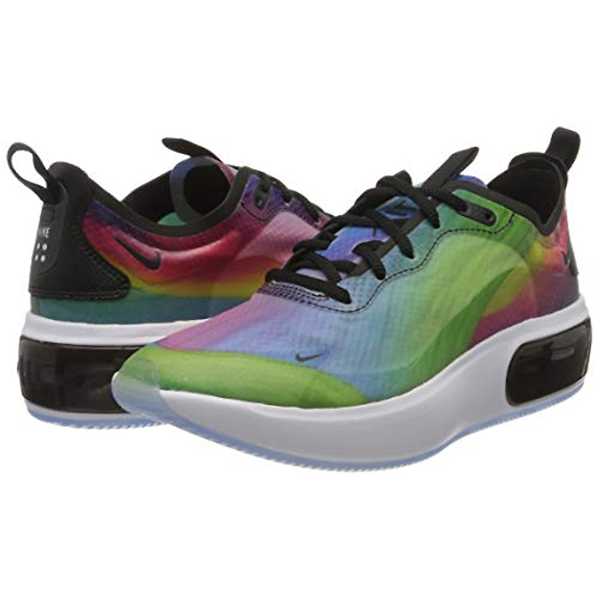 Nike Women's W AIR MAX Dia NRG Running Shoe, Multi Color Black White, 4.5 UK