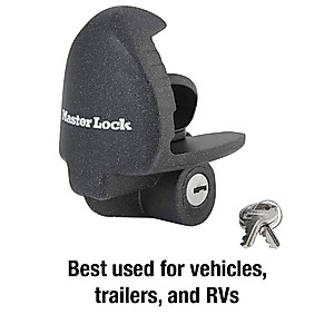 Master Lock 379ATPY Universal Trailer Hitch Lock , Black
