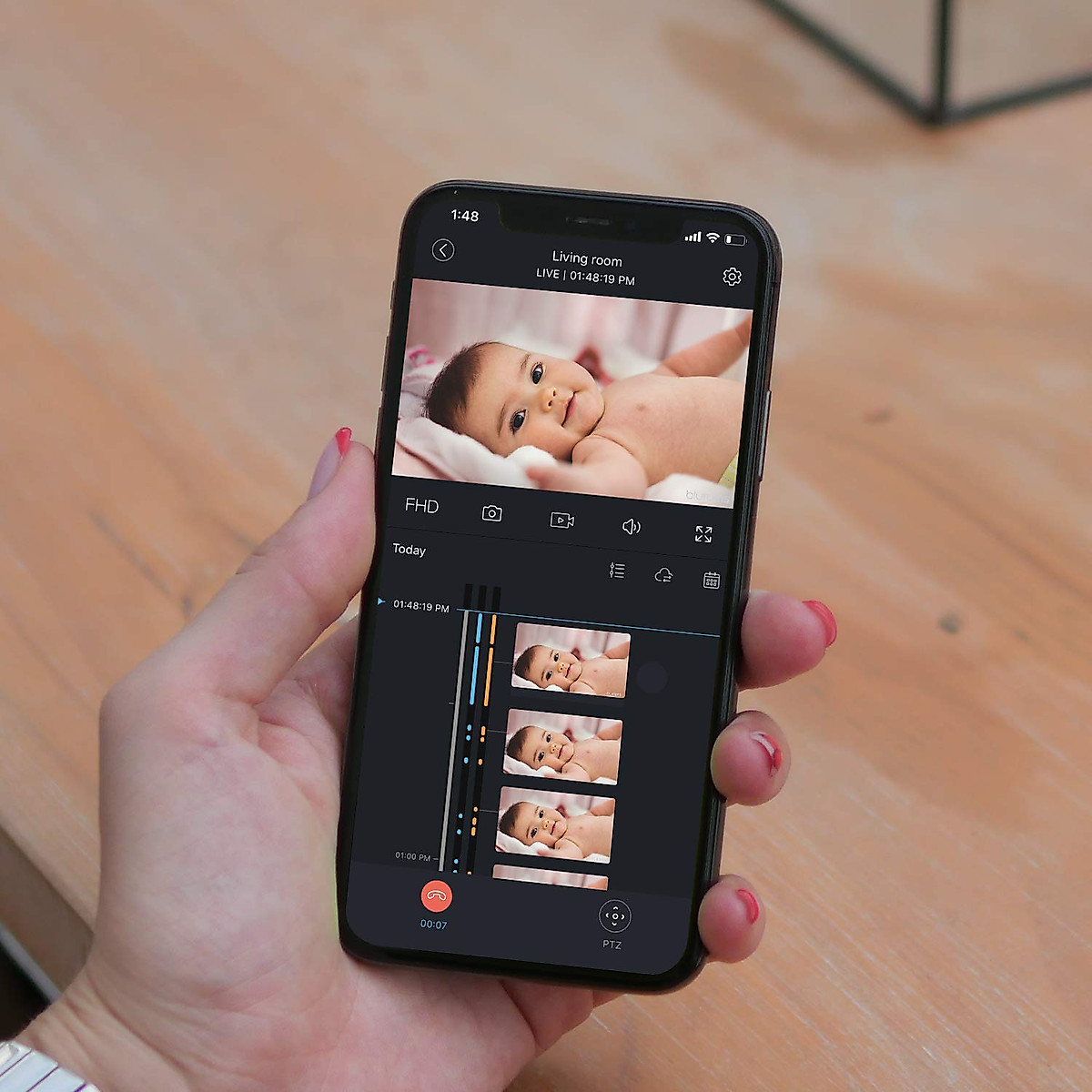 blurams 4pc Indoor Security Camera PTZ 1080p, WiFi Dome Camera Pet/Nanny Camera Baby Monitor w/Two-Way Audio | Sound/Person Detection | IR Night Vision | Cloud&Local Storage | Compatible with Alexa