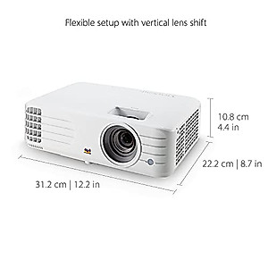 ViewSonic PX701HD 1080p Projector, 3500 Lumens, SuperColor, Vertical Lens Shift, Dual HDMI, Enjoy Sports and Netflix Streaming with Dongle