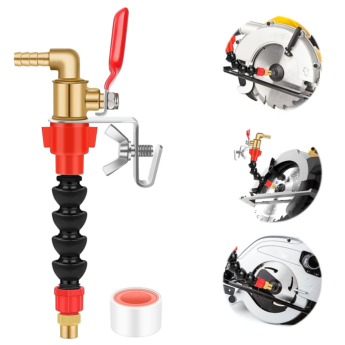 Dust Remover Water Spray, Misting System Water Sprayer for Cutting Machine Angle Grinder Sprinkler Nozzle for Marble Machine Tile