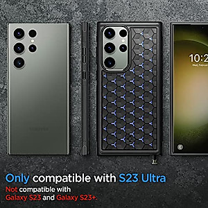 Spigen Cryo Armor Designed for Galaxy S23 Ultra Case (2023) - Matte Black