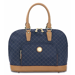 NEW Rioni Navy Signature Dome Handle LAUREN Handbag STA20001