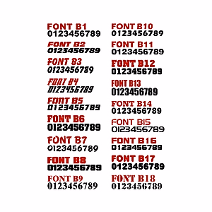 MxNumbers- Custom Boat Registration Numbers & Letters Vinyl Decals | Set of Two Hull Registration ID Stickers | Made for You Choose Color & Font | Marine Lettering Stickers (3" Height x 23" Wide)