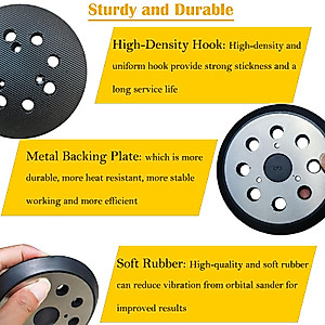 2 Pack Replacement Sander Pad for Dewalt, 5" 8-Hole Hook and Loop Orbital Sanding Replacement Pads for DeWalt DW420 DW421 DW422 DW423 DW426 D2645#151281-08/DW4388 (2 Pack)
