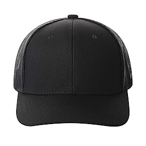 TSSGBL XL,XXL Oversized Snapback Trucker Hat Baseball Caps for Big Head Men Large Blank Mesh Work Ball Caps-Black