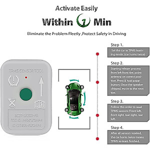 JDIAG TPMS Sensor Tool, TPMS Relearn Tool for F150 Auto TPMS Reset Sensor Programming Training Tools Tire Pressure Monitoring System (TPMS-19 / 8C2Z-1A203-A)