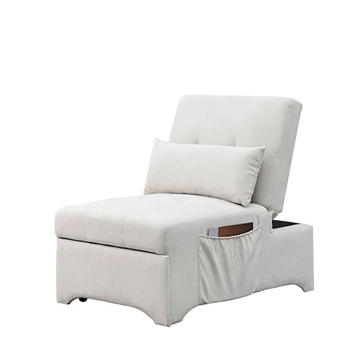 JFUYJK 24.5" W Convertible Chair 4 in 1 Multifunctional Folding Sleeper Sofa Bed Pull Out Sleeper Sofa Bed with Adjust