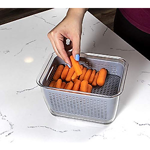 Kitchen Spaces - 1465A6-AMZ Kitchen Spaces Colander Bin, Medium, Gray