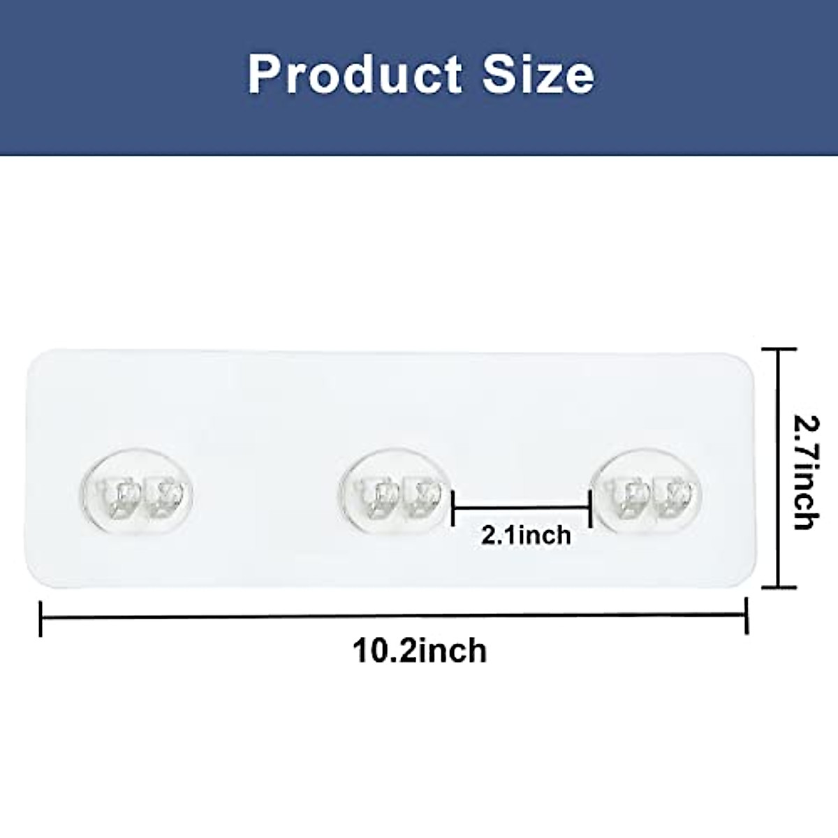 2 PCS Corner Shower Caddy Adhesive Sticker Replacement Hook, Strong Sticker Hooks for Shower Caddy Bathroom Rack Shelf Soap Dish Basket Wall Hanging, No Drilling Bath Kitchen Organizer Accessories