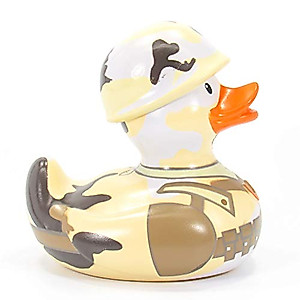 GI (Military) Rubber Duck by Bud Ducks | Elegant Gift Packaging - "Hut!,Hut!,Hut!" | Child Safe | Collectable