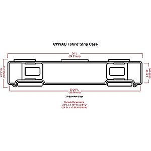 ArtBin 6999AB Fabric Strip Case - Crafts, Quiliting & Sewing Organizer, [1] Plastic Storage Case, Clear