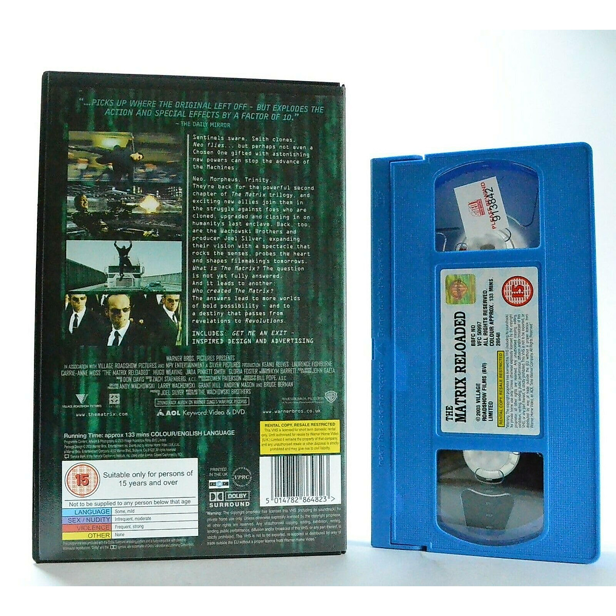 The Matrix Reloaded: The Wachowski Brothers Film - Sci-Fi - Keanu Reeves - VHS