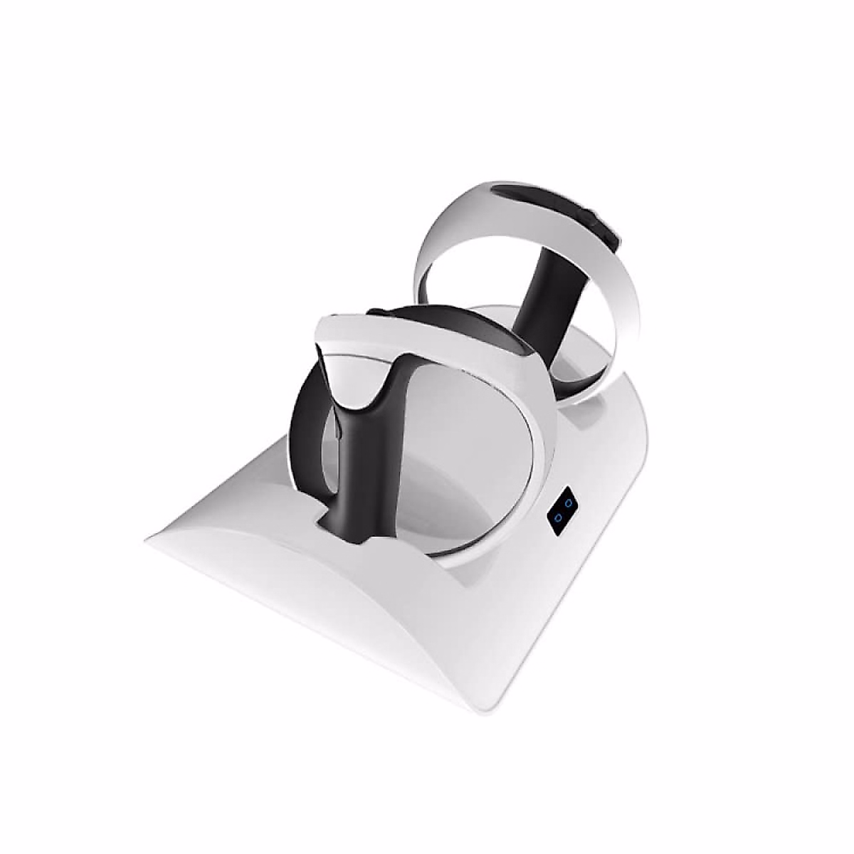 for PS VR2 Controller Charging Station, Handle Charging Dock for PSVR2, Easy Charging Charger Dock for PSVR2 Gamepad with Display Light (White)