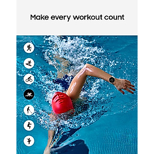 SAMSUNG Galaxy Watch 4 44mm Smartwatch with ECG Monitor Tracker for Health, Fitness, Running, Sleep Cycles, GPS Fall Detection, Bluetooth, US Version, Silver