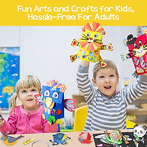 Officygnet Arts and Crafts for Kids Ages 3 4 5+, Toddler Craft Kit Toy Gifts for 3-5 Years Old, Fun Preschool Classroom Activity Project for Boy & Girl, Birthday Christmas Crafts Supplies for Kids