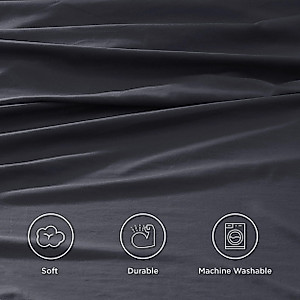 Bedsure Grey Twin XL Mattress Pad Bundle Twin XL Sheets for College Dorm