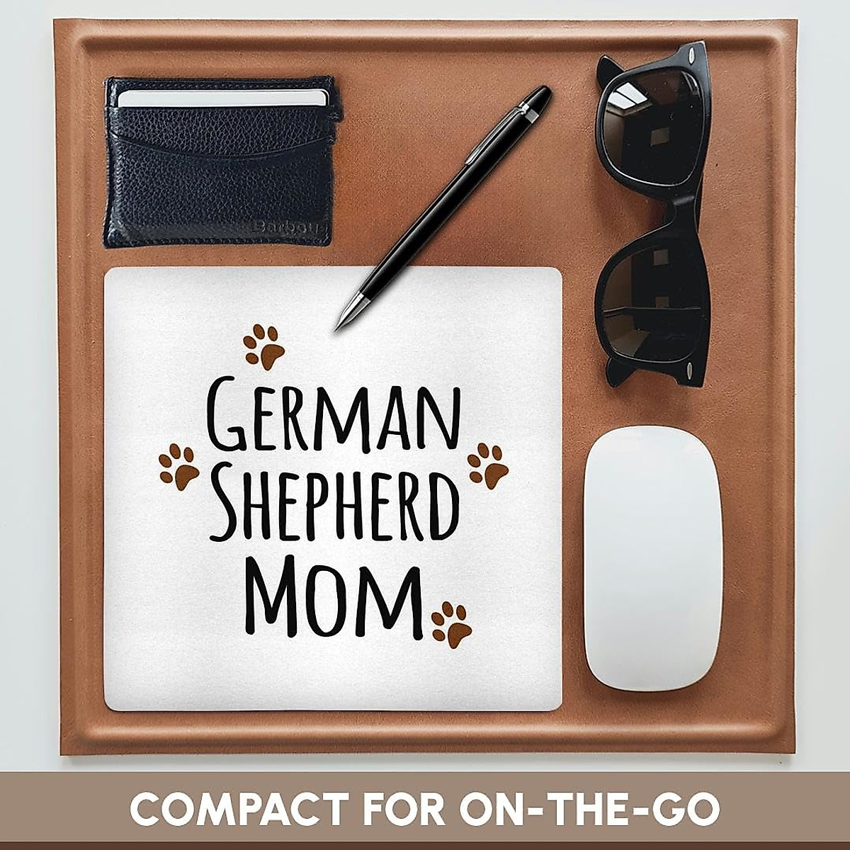 3dRose 8 x 8 x 0.25 Inches Mouse Pad, German Shepherd Dog Mom (mp_154123_1)