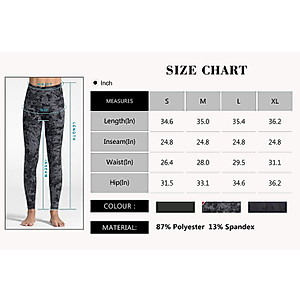 Dragon Fit Compression Yoga Pants Power Stretch Workout Leggings with High Waist Tummy Control