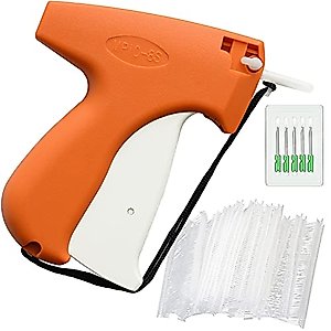1606 Pieces Clothing Tagging Gun Kit for Clothes Labeler, Garment Price Tag Attacher Gun with 6 Steel Needles and 1600 1-in Barbs Fasteners for Fine Tagging Applications